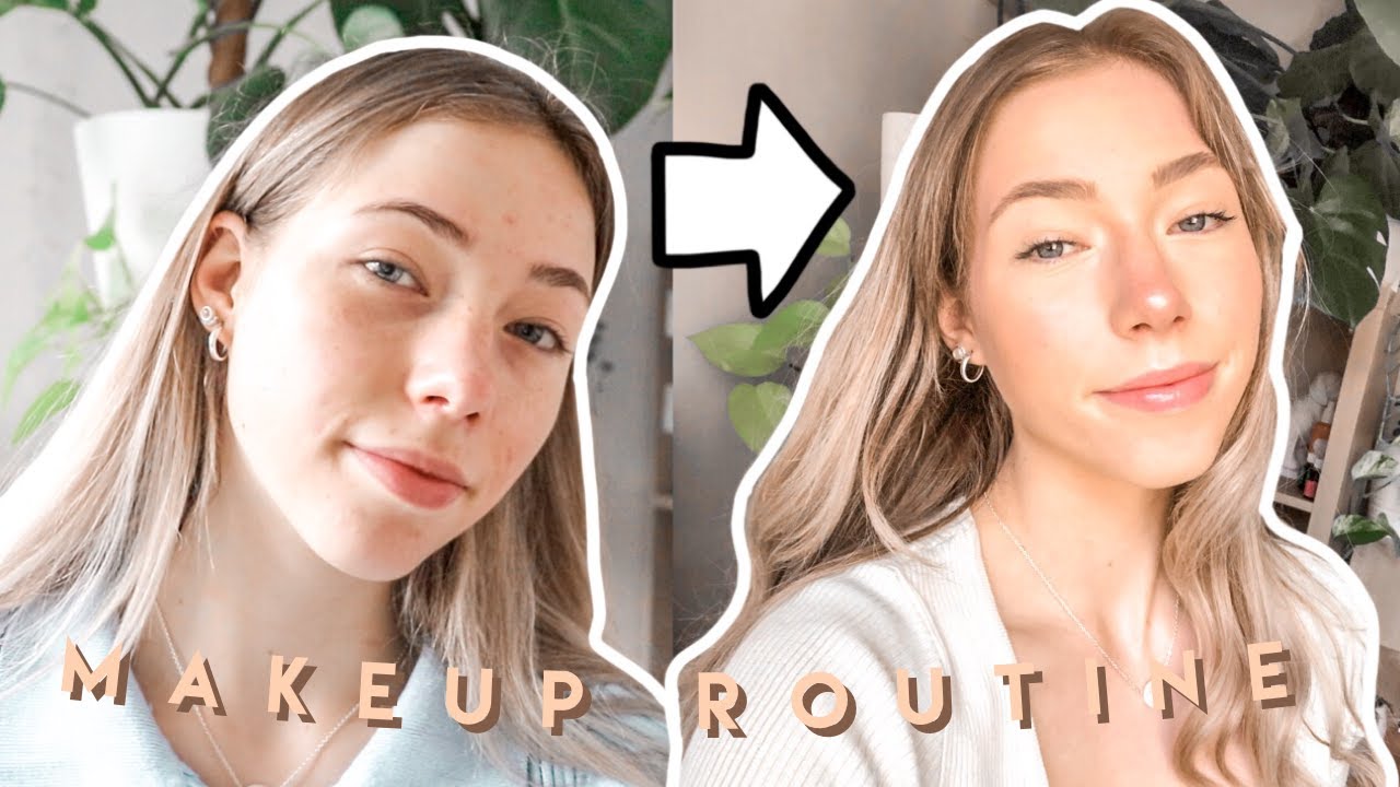 everyday makeup routine for SCHOOL - FAST AND EASY - YouTube