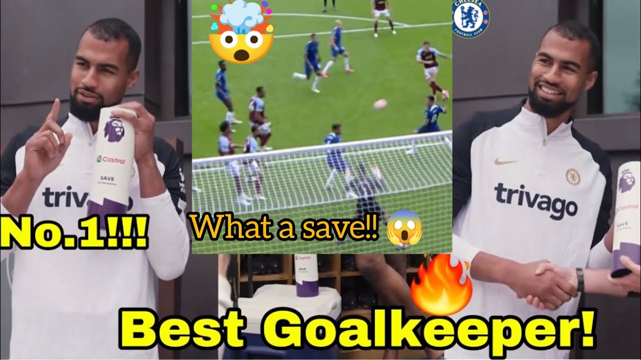 Wow 🤯 Robert Sanchez wins Premier league Award for this save vs Aston ...