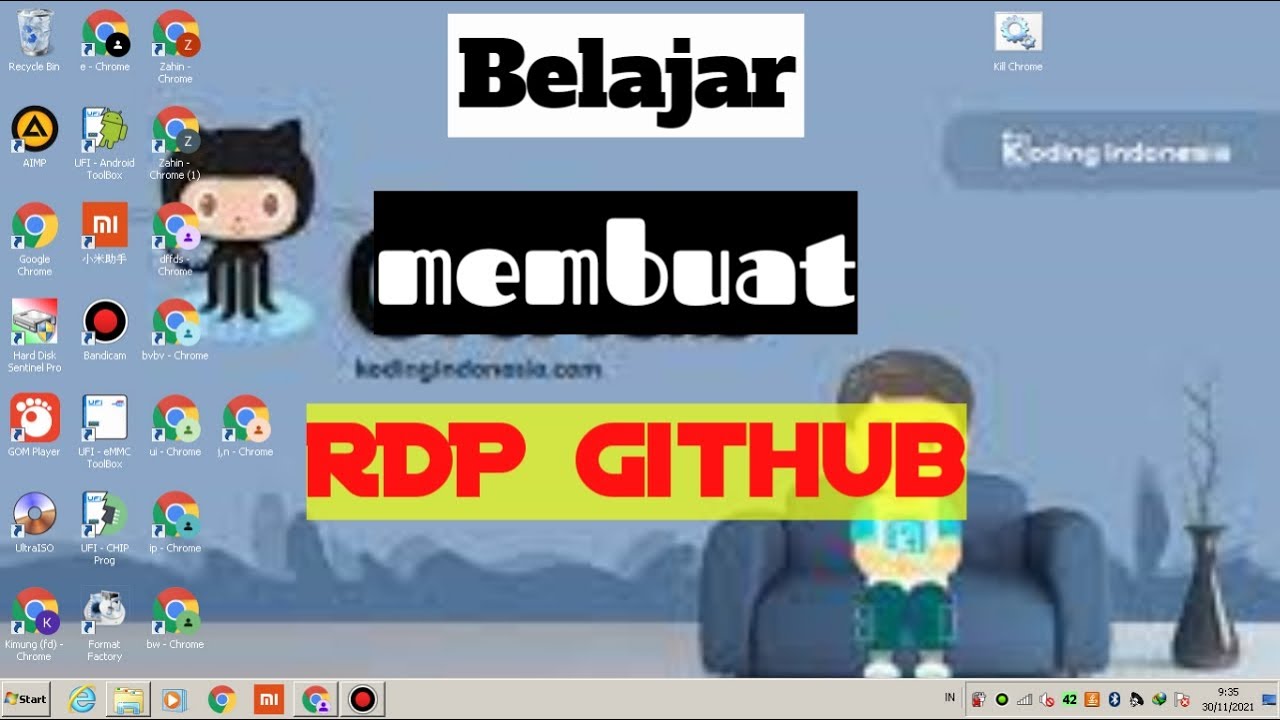 Buat RDP Github Untuk Kejar Jam Tayang // Make RDP Github to catch up on showtime - YouTube