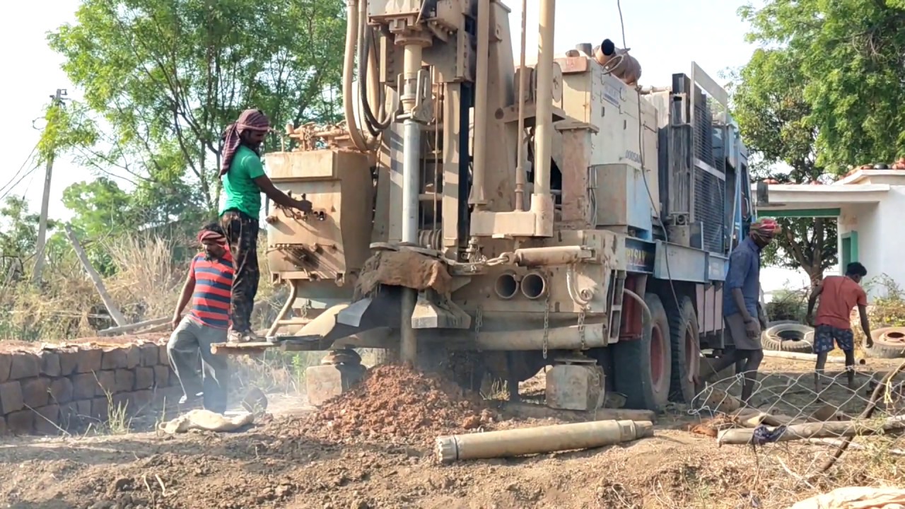 Borewell Drilling Coming water In Just 60 Feet Live Video From Cg ...