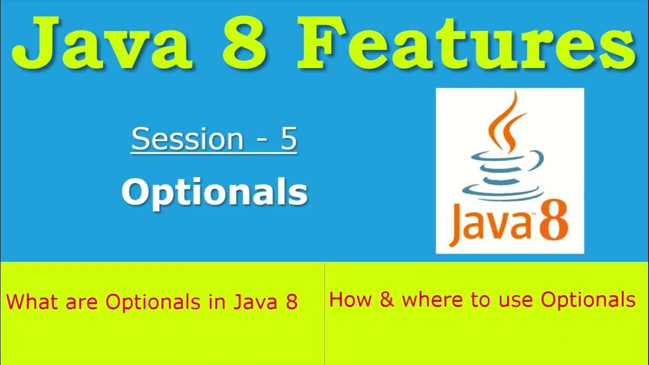 #5 - Java 8 - Optional | Usage with Examples #java #java8 #optional ...