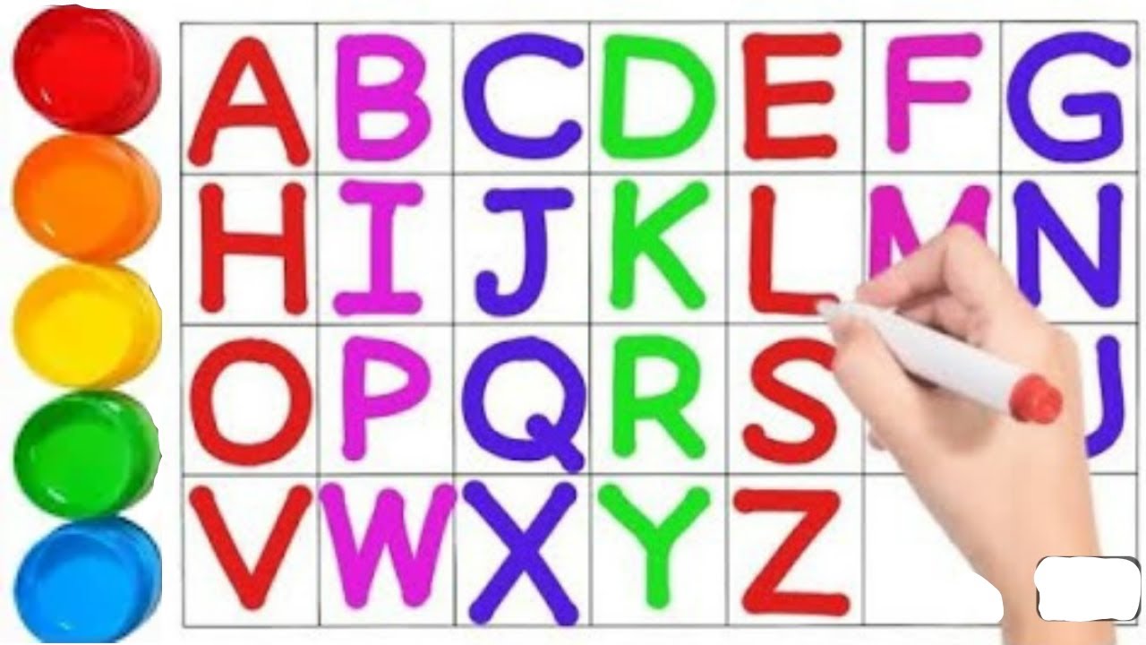 Learn ABCD Alphabets and numbers counting 123.Shapes for kids and ...