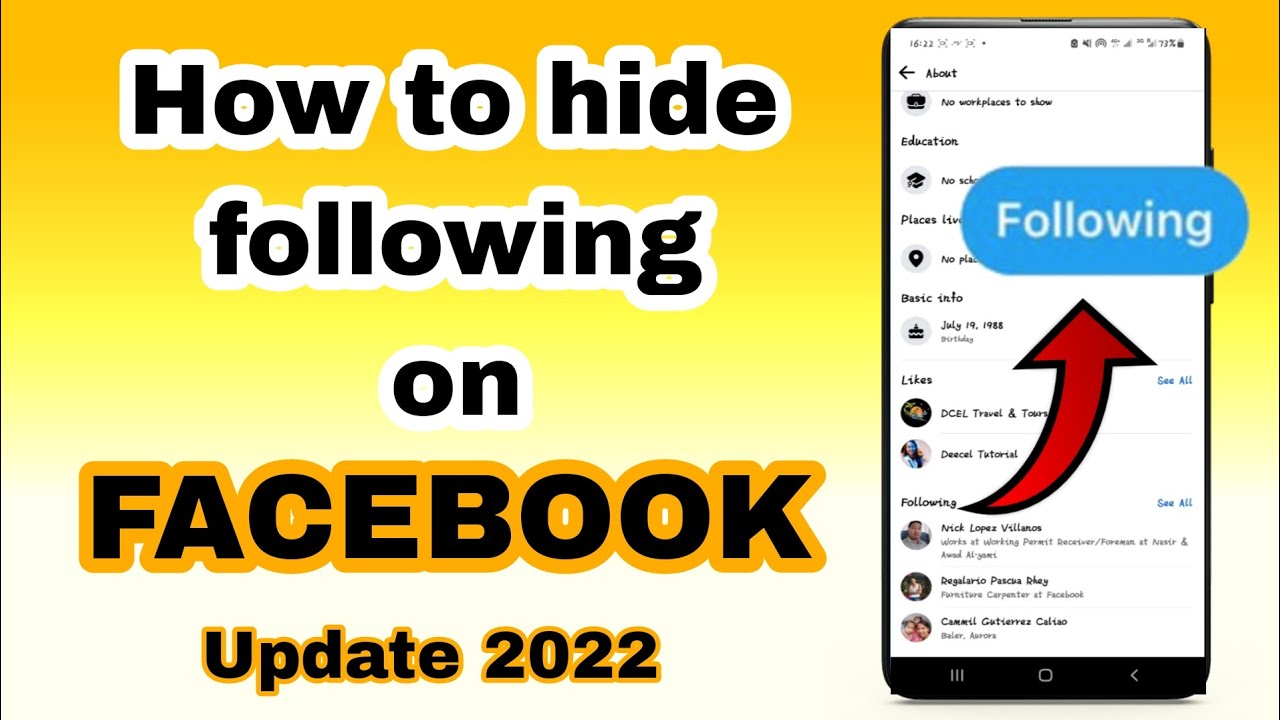 HOW TO HIDE FOLLOWING ON FACEBOOK | HOW TO HIDE PAGES AND PEOPLE YOU ...