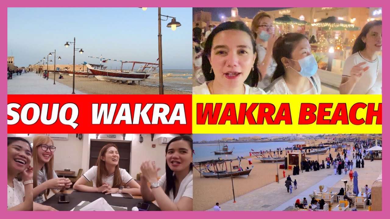🔴SOUQ WAKRA AND BEACH AT NIGHT (Dilek Restaurant Food Review) - YouTube