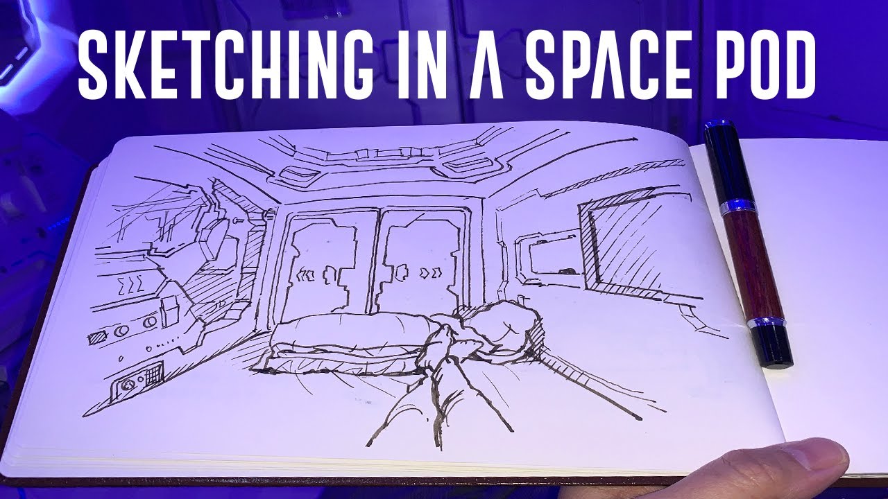 Sketching in a Space Pod l Space Capsule Tour - YouTube
