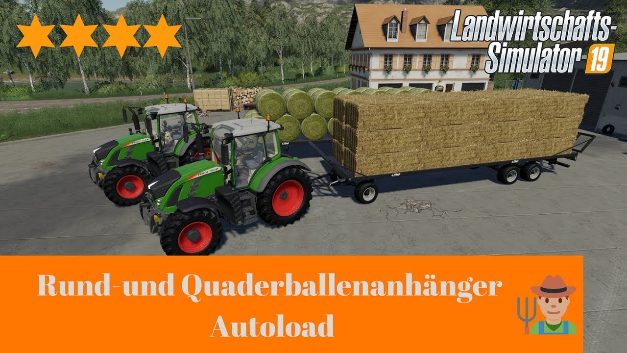 LS19 Modvorstellung II Rund-und Quaderballenanhänger Autoload - YouTube