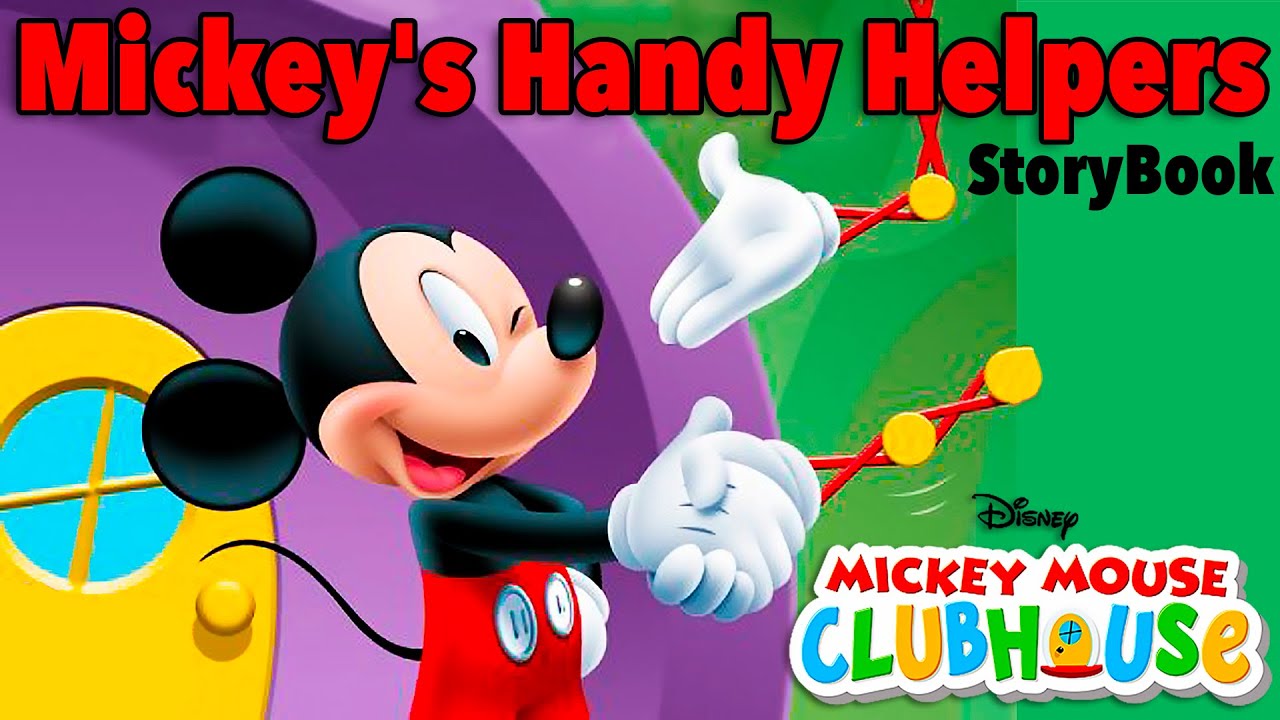 Mickey Mouse Clubhouse 📖 Read Along Storybook | Mickey's Handy Helpers ...