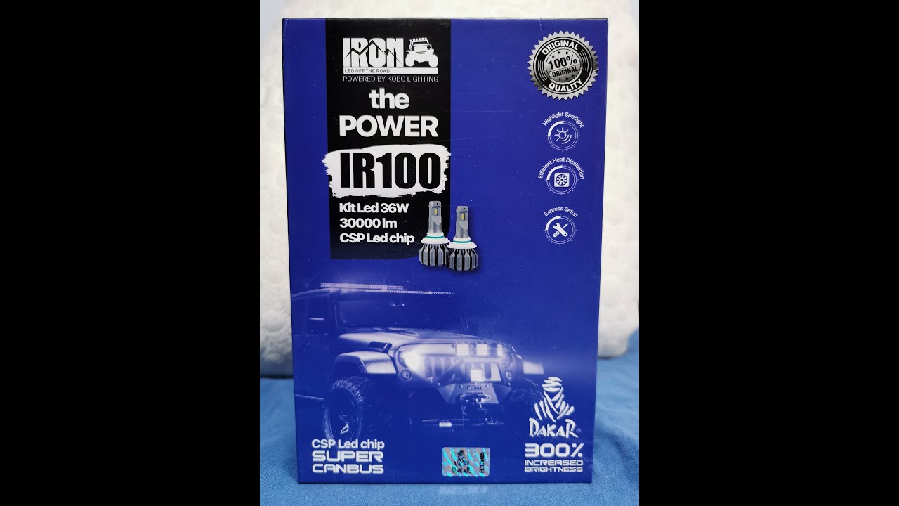 Unboxing Foco LED Iron IR 100 - YouTube