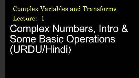 Complex Variables and Transforms - YouTube