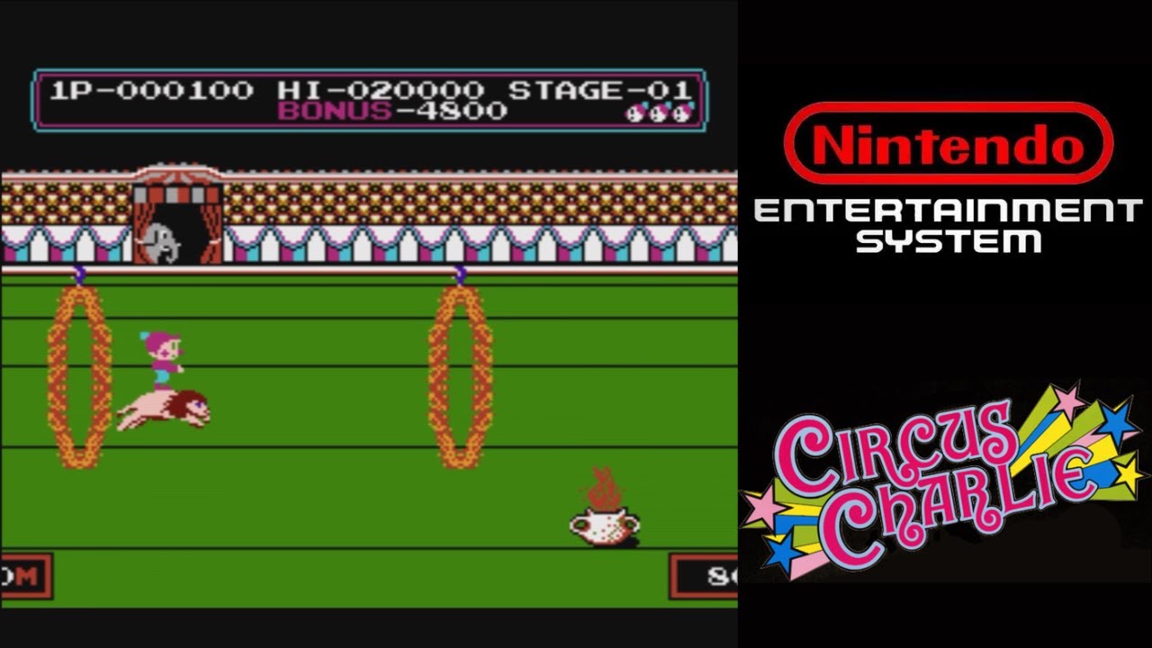 Circus Charlie - NES (Konami / 1986) - YouTube
