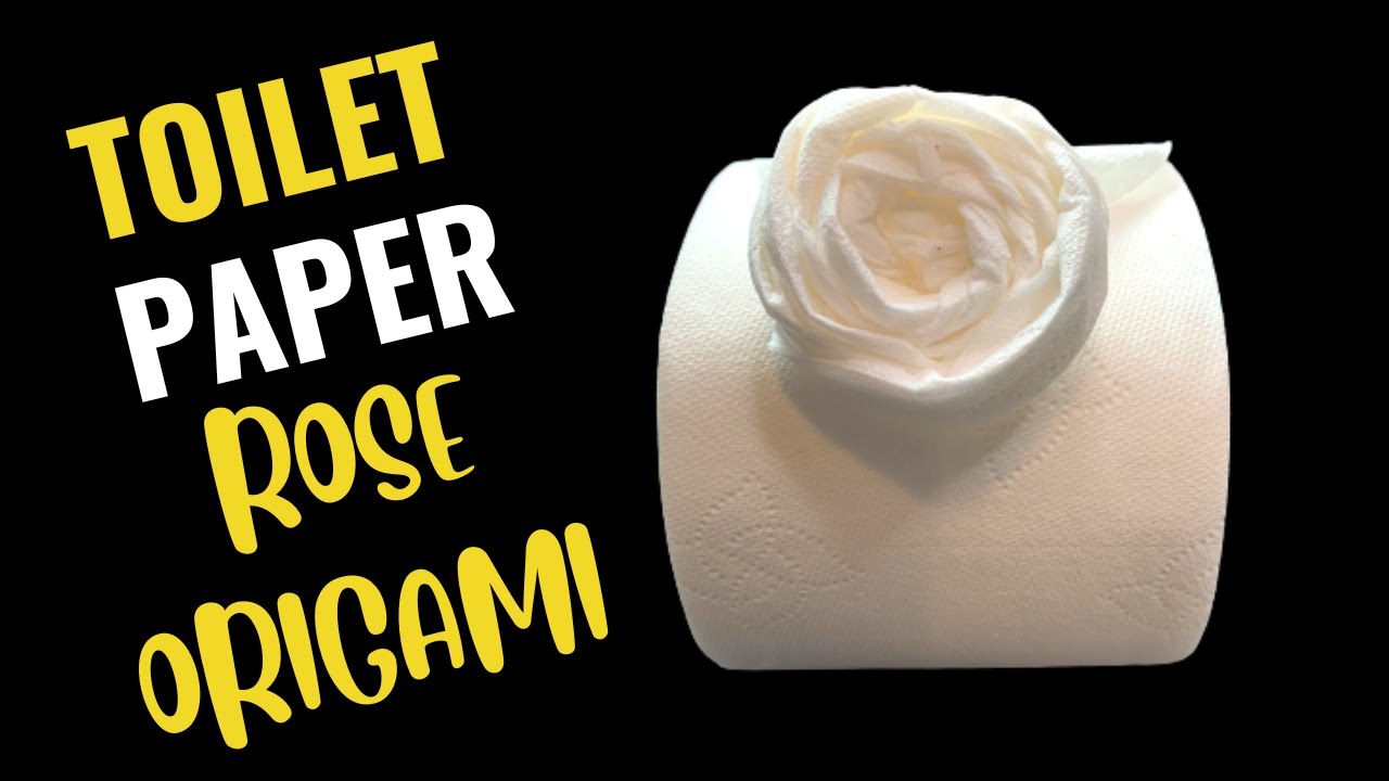 How To Make A Rose Out Of Toilet Paper Roll - YouTube