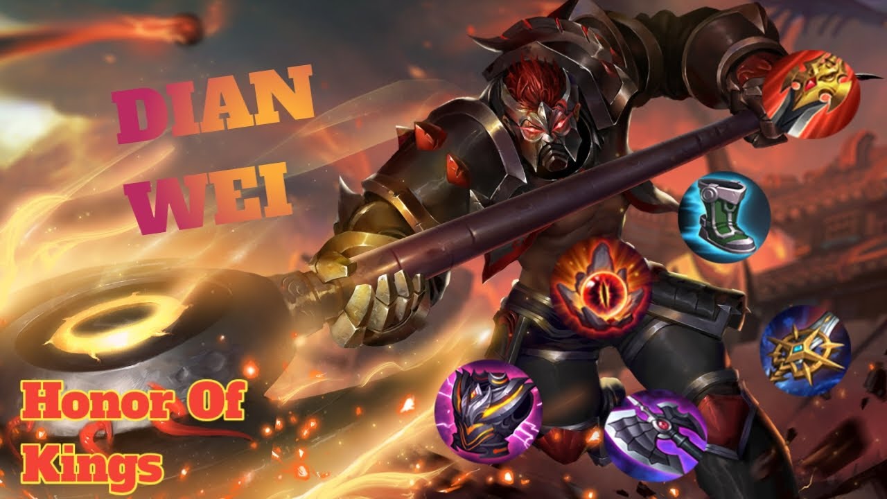 GAME PLAY DIAN WEI HERO HARAM DAMAGENYA NGAK NGOTAK!!! - YouTube