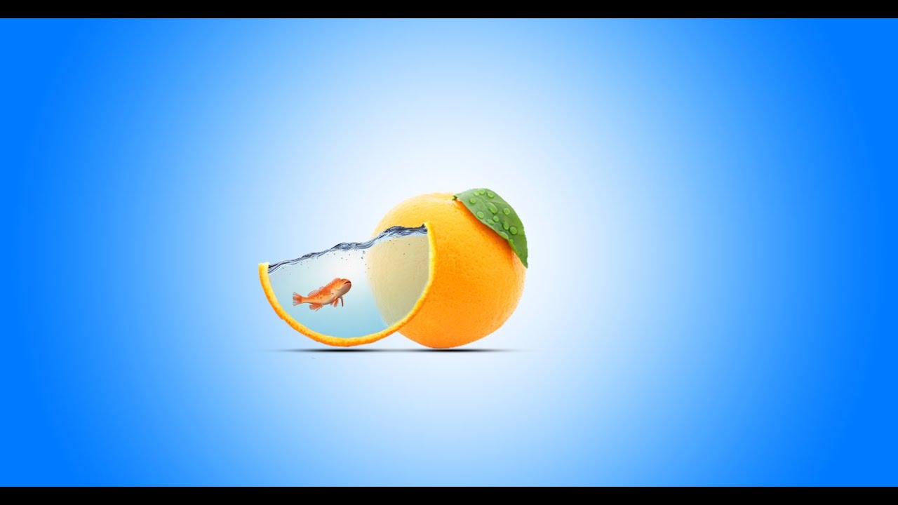 Photoshop Tutorial: Photo Manipulation Water Fish Inside Lemon I water ...