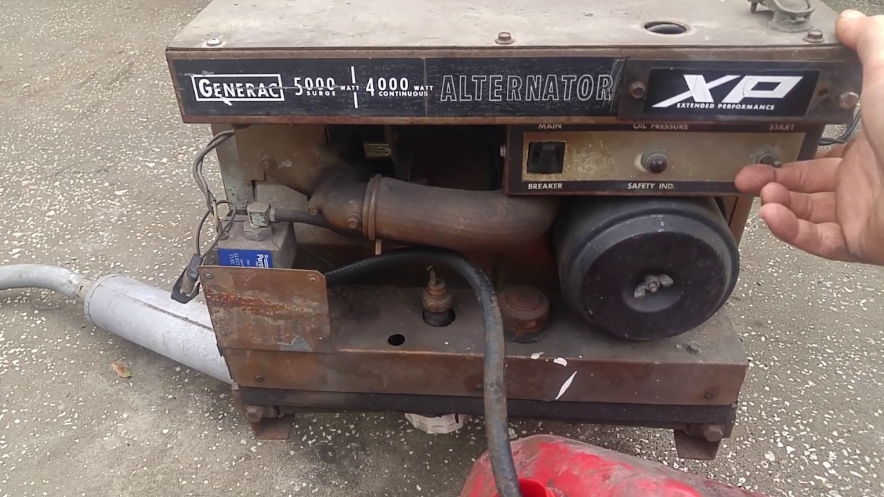 SOLD - 4000W Generac XP Generator for RV, Tiny Home, etc. - YouTube