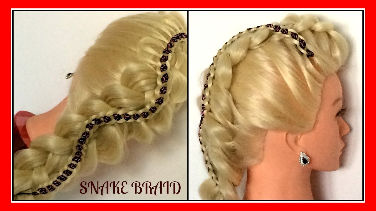 THE SNAKE BRAID / DUTCH BRAID HAIRSTYLE / HairGlamour Styles ...