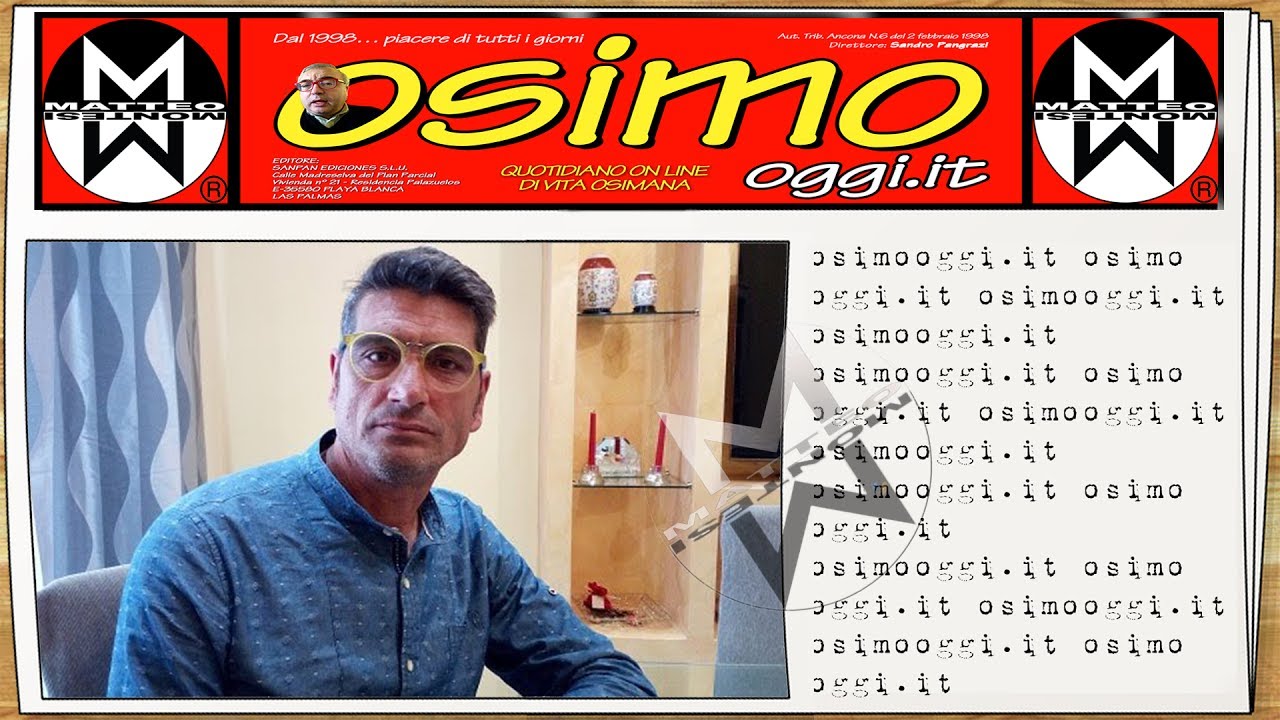 TESTIMONIANZA DI CIRO CONTE AL SINDACO PUGNALONI OSIMO - YouTube