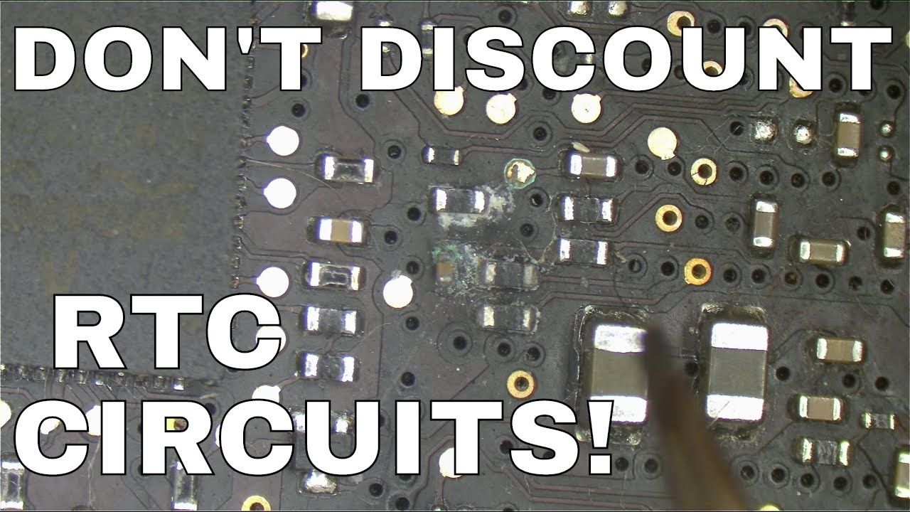Finding broken vias and how RTC circuit failure presents itself - YouTube