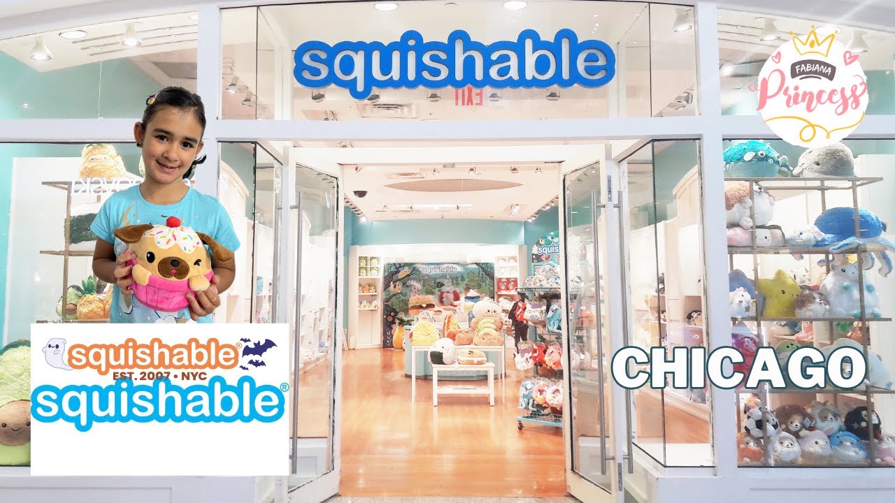 Fabiana's first time at Squishable Store - Chicago - YouTube