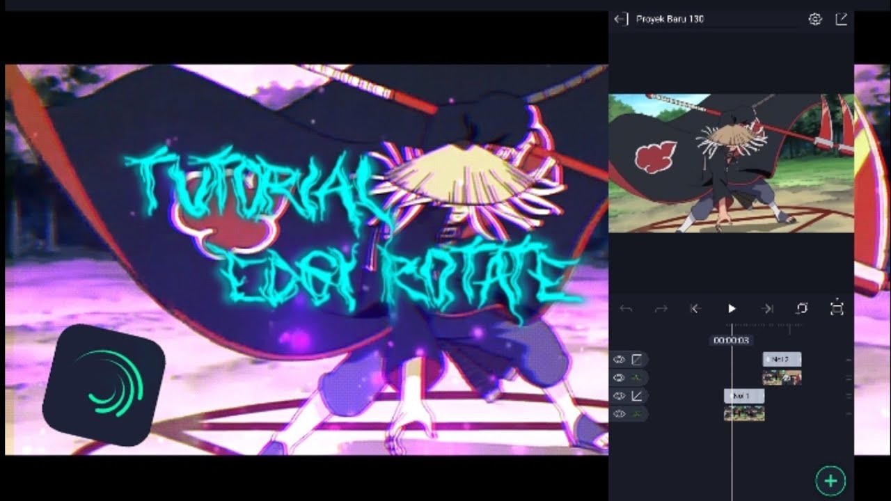[ TUTORIAL ] Edgy Rotate - Alight Motion [Using Null Object] Free Preset Link Desc - YouTube