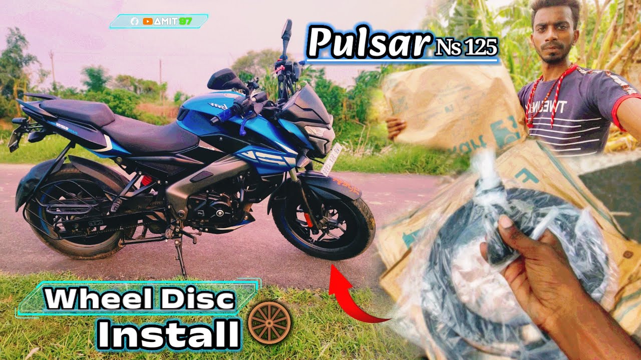 Wheel Disc Install 🛞 | 2024 New Model | Bajaj Pulsar Ns 125 | Under ...