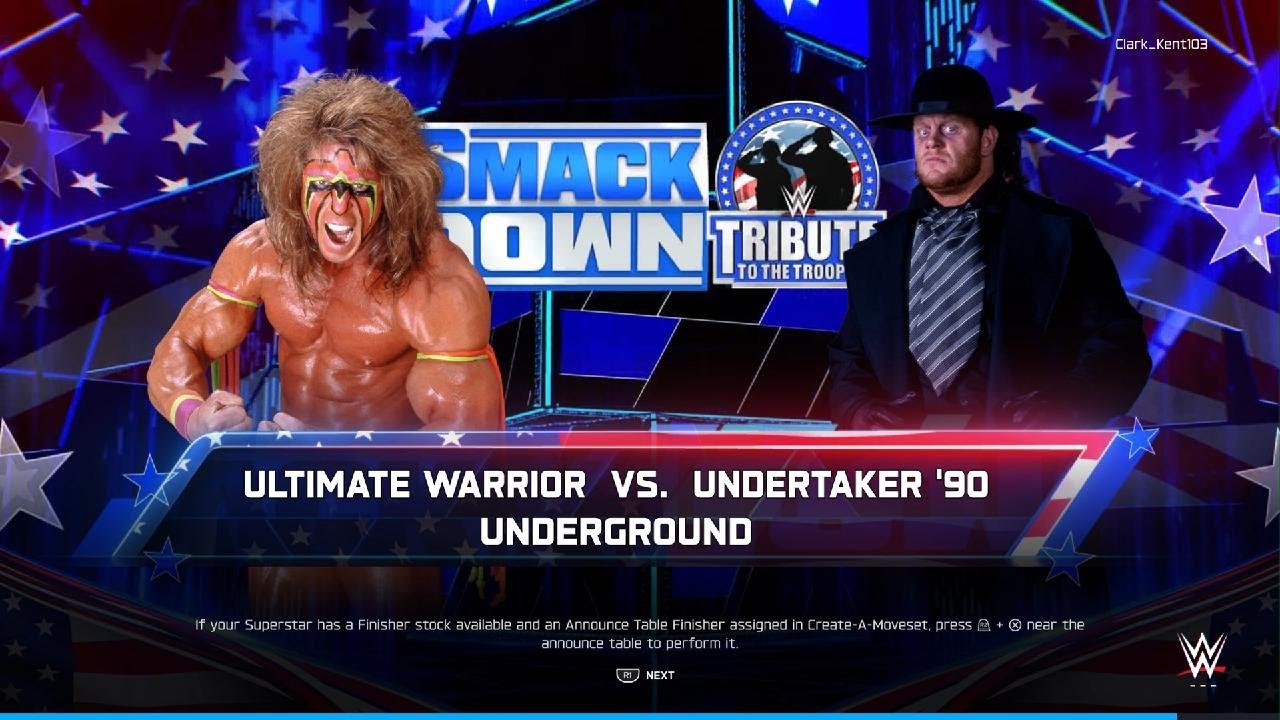 WWE 2K25 Underground Match The Ultimate Warrior vs The Undertaker - YouTube
