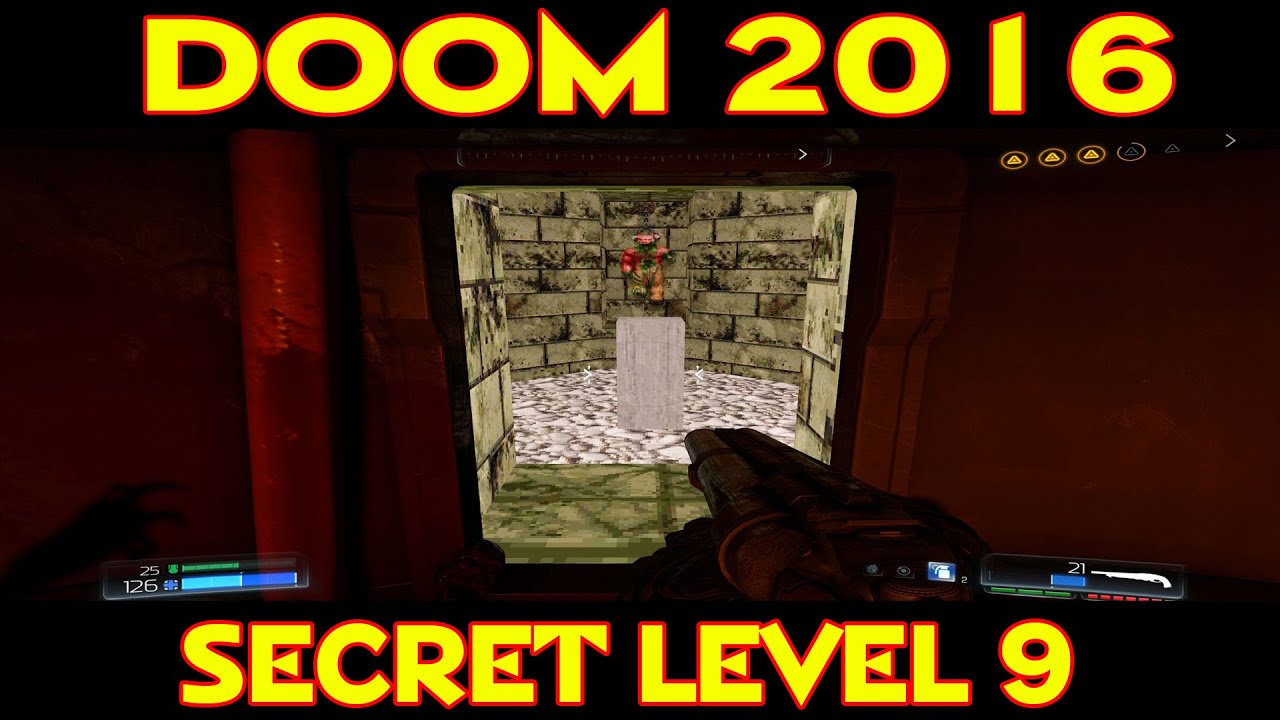 DOOM 2016 SECRET LEVEL LOCATIONS LEVEL 9 LAZARUS LABS (9/13) - YouTube