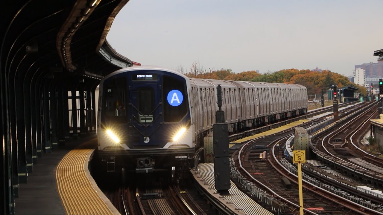 NYCT Subway: R211A and R179 (A) Trains at Rockaway Blvd - YouTube