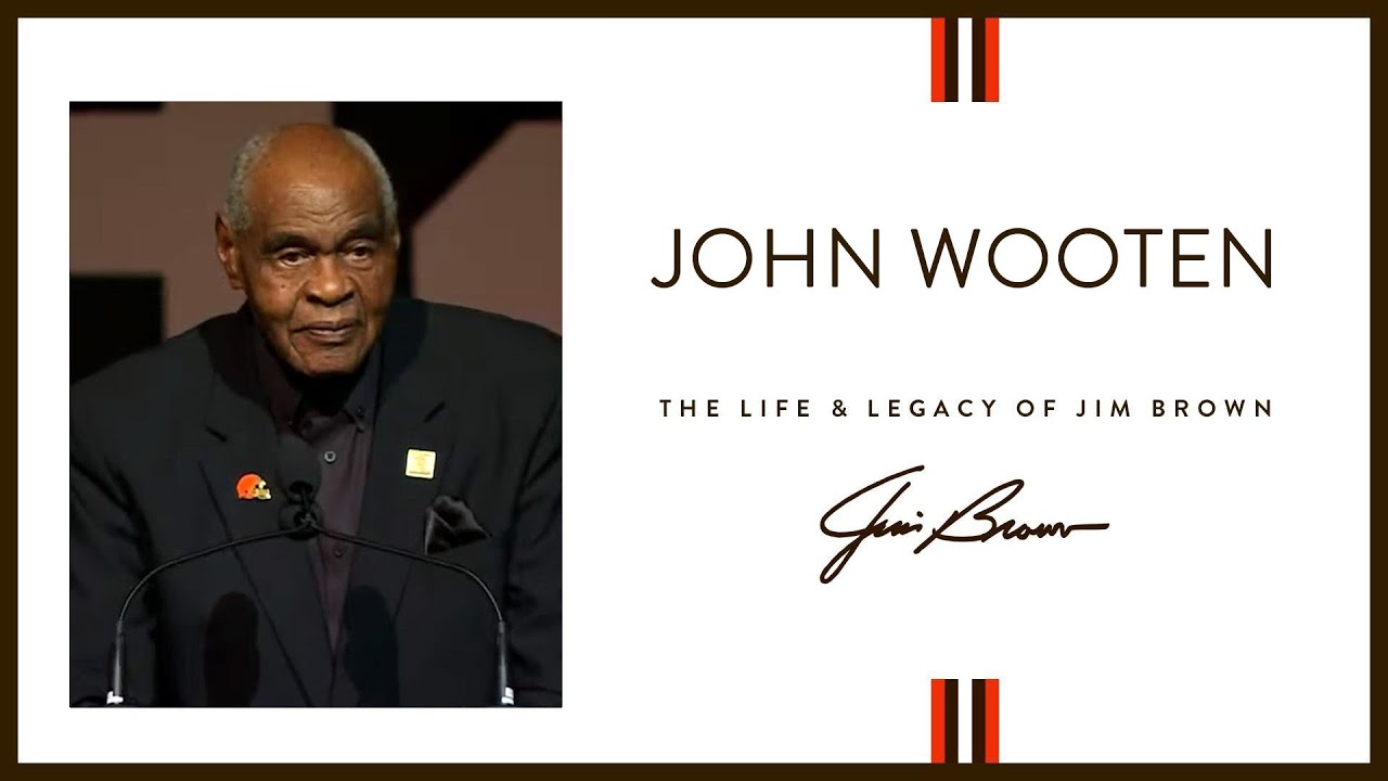 John Wooten speaks at the Jim Brown Celebration of Life | Cleveland ...