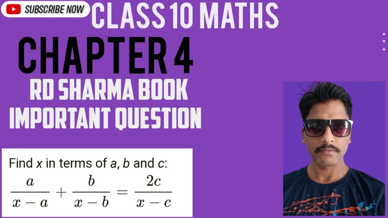 Chapter 4 class 10 Maths|important question from RD Sharma book ...