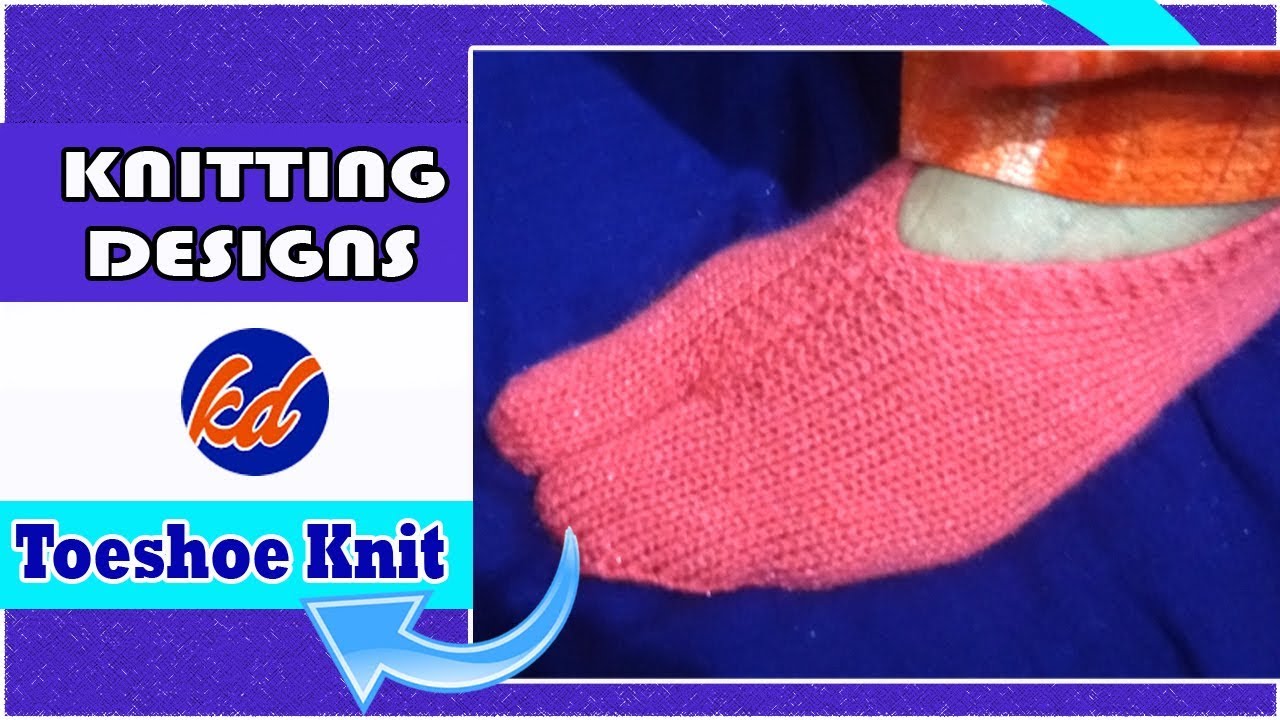 New Beautiful Knitting pattern Design 2018 *Toe Shoes* - YouTube