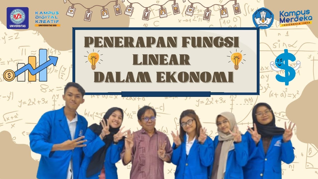 PROJECT MATEMATIKA EKONOMI || PENERAPAN FUNGSI LINEAR DALAM EKONOMI📝🧮 ...