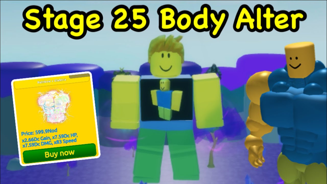 I Unlocked Stage 25 BODY ALTER in Roblox FAST LIFTING SIMULATOR! - YouTube