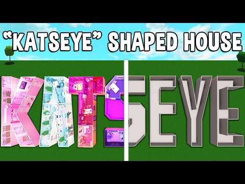 Building the WORD 'KATSEYE' into a Bloxburg House
