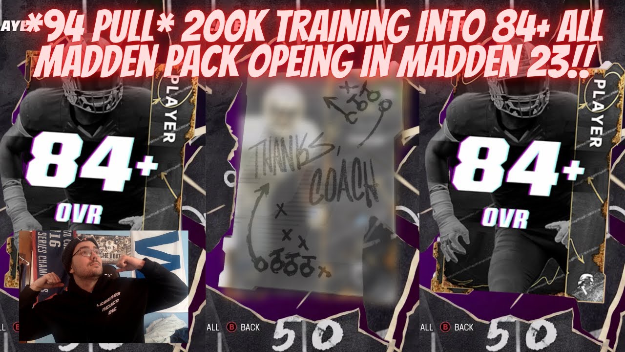*94 PULL* 200K TRAINING INTO 84+ ALL MADDEN PACK OPENING IN MADDEN 23 ...