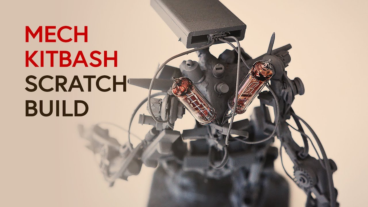 Scratch-Built Mech Robot | Handcrafted Kitbash Using Old Radio Details ...