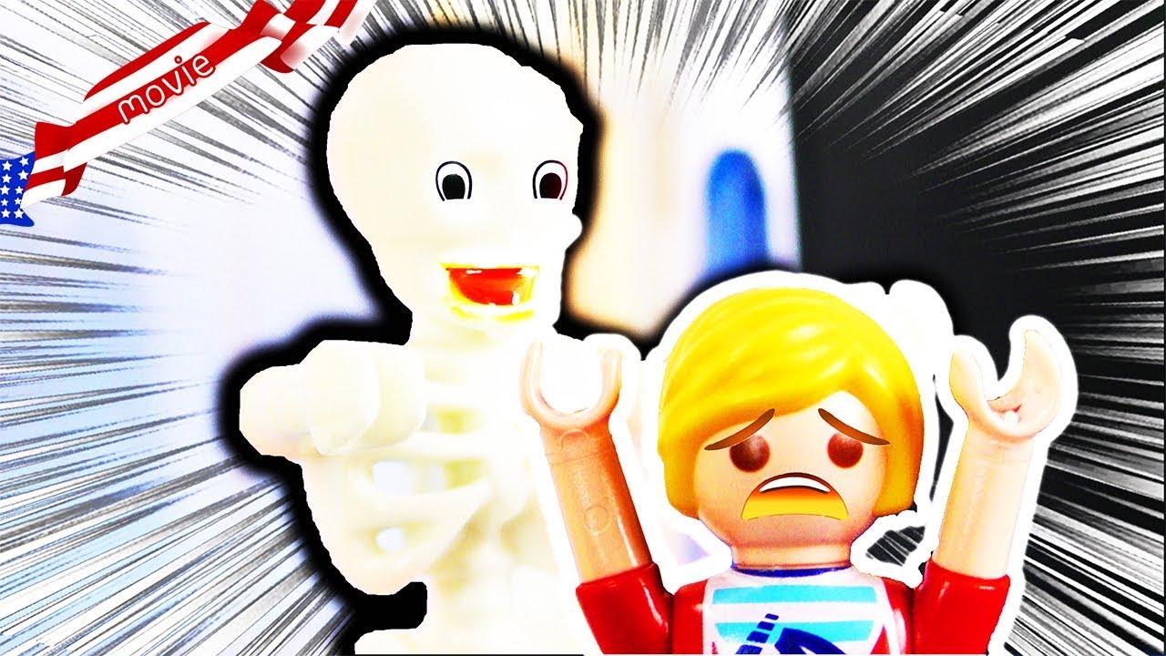 Playmobil Ghostbusters - SKELETON COMES TO LIFE IN CLASS! - YouTube