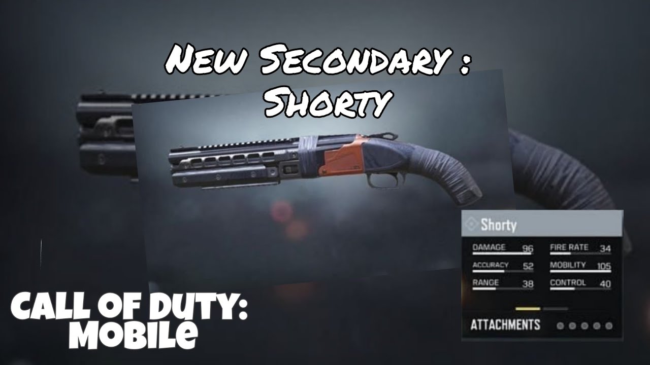 CODM : NEW SECONDARY "SHORTY" - YouTube