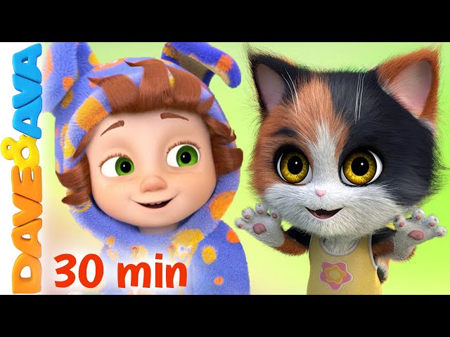 🤪 Three Little Kittens and More Nursery Rhymes | Apples and Bananas ...