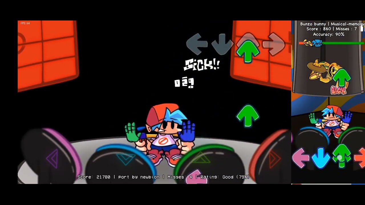 fnf mod bonzo bunny real vs fnf mod bonzo bunny shopee - YouTube