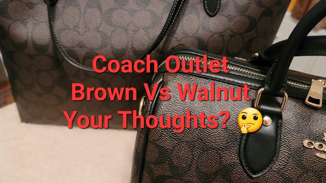 Coach Outlet Brown Signature Vs Walnut Signature 🤔 What are your ...