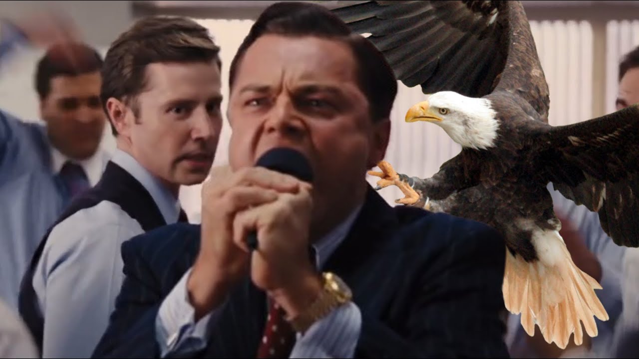 Leonardo Dicaprio Shouting Meme w/ Eagle Sound Effect | The Wolf of ...