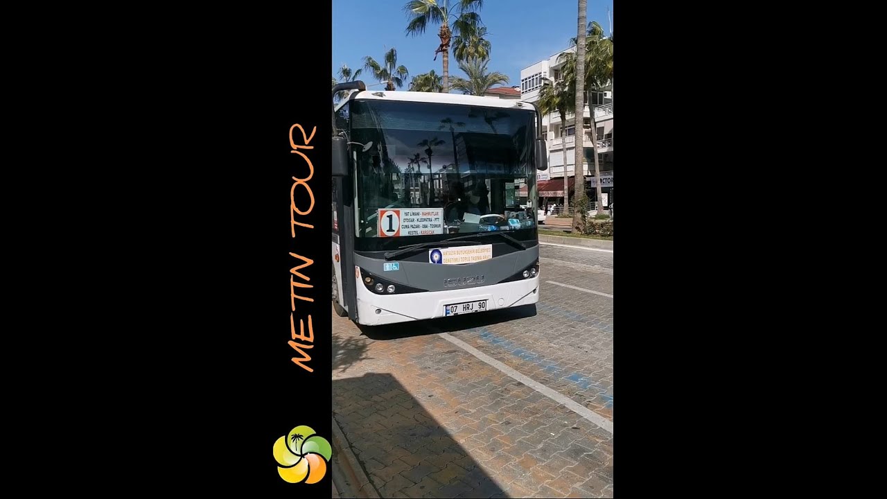Podróżujemy autobusem po Alanyi w Turcji #turcja #alanya #autobus - YouTube