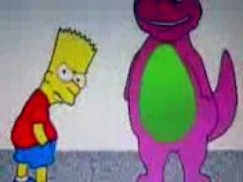 Bart hate Barney en Español - YouTube