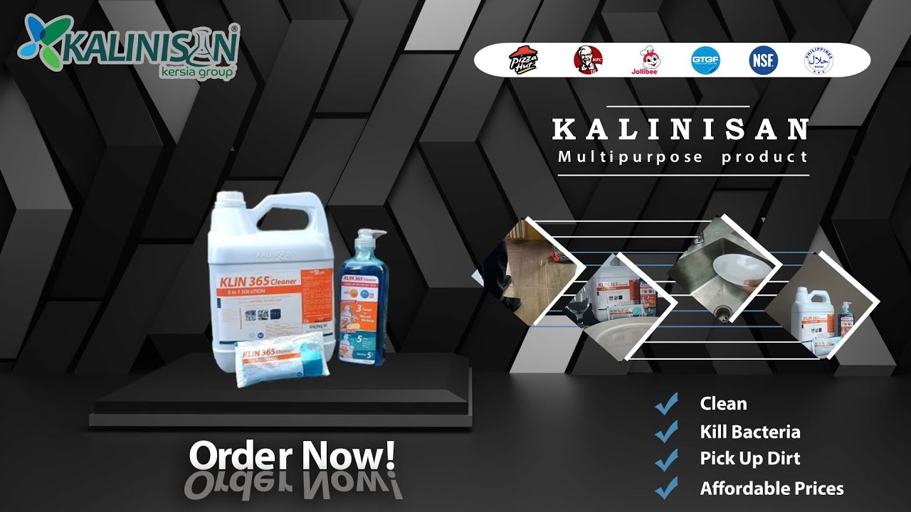 klin 365 cleaner kalinisan produk - 5 In 1 solution - YouTube