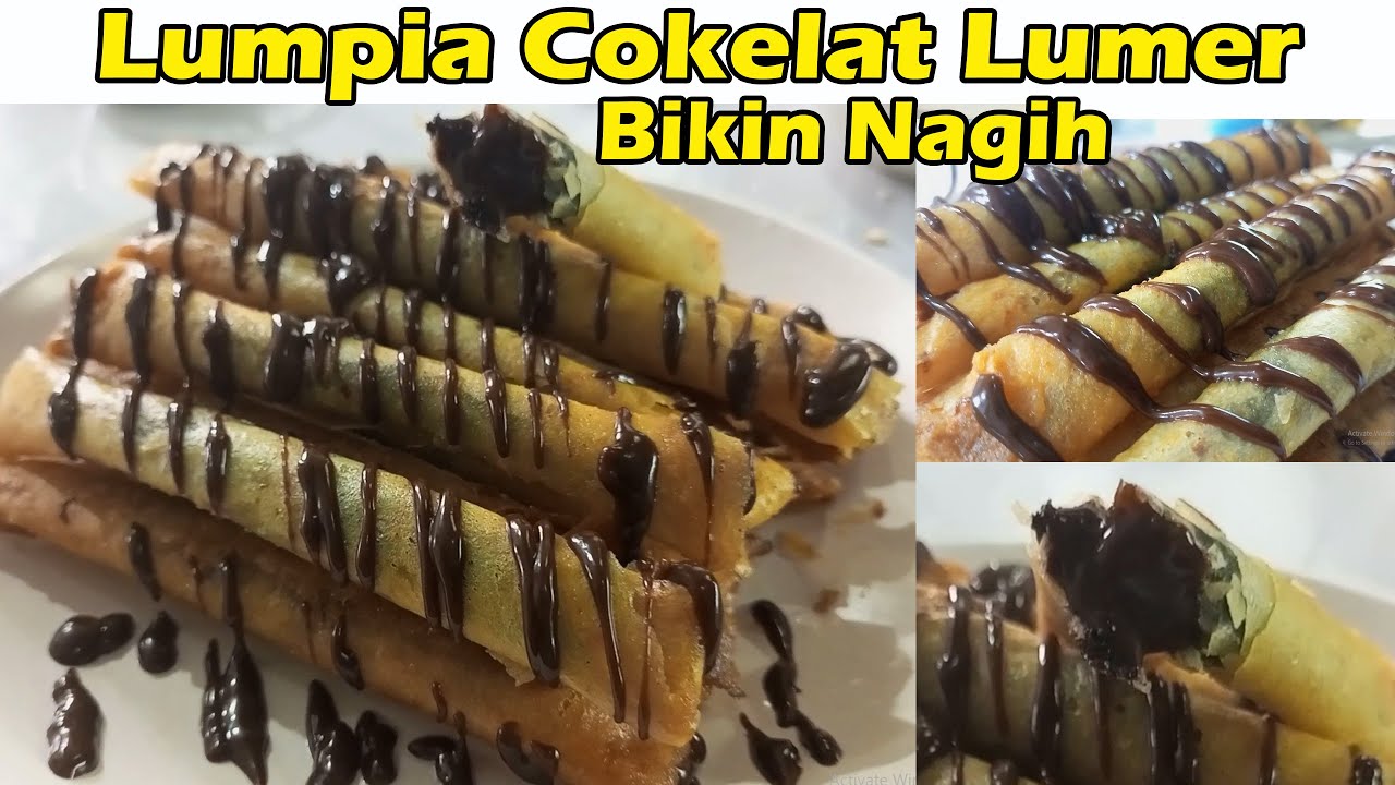 Resep Lumpia Coklat Lumer Plus Keju Dijamin Bikin Nagih Berat - YouTube