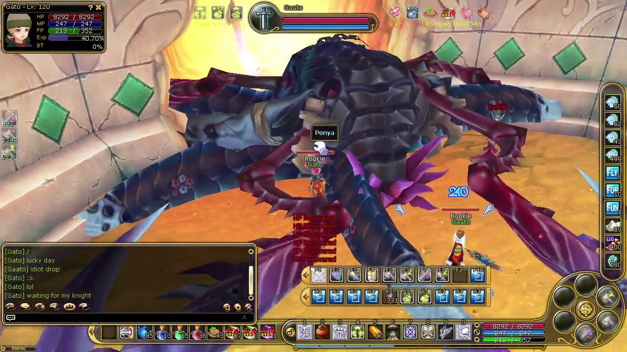 Blade and Knight - Cove of the Ancients Run (Playpark Flyff) - YouTube