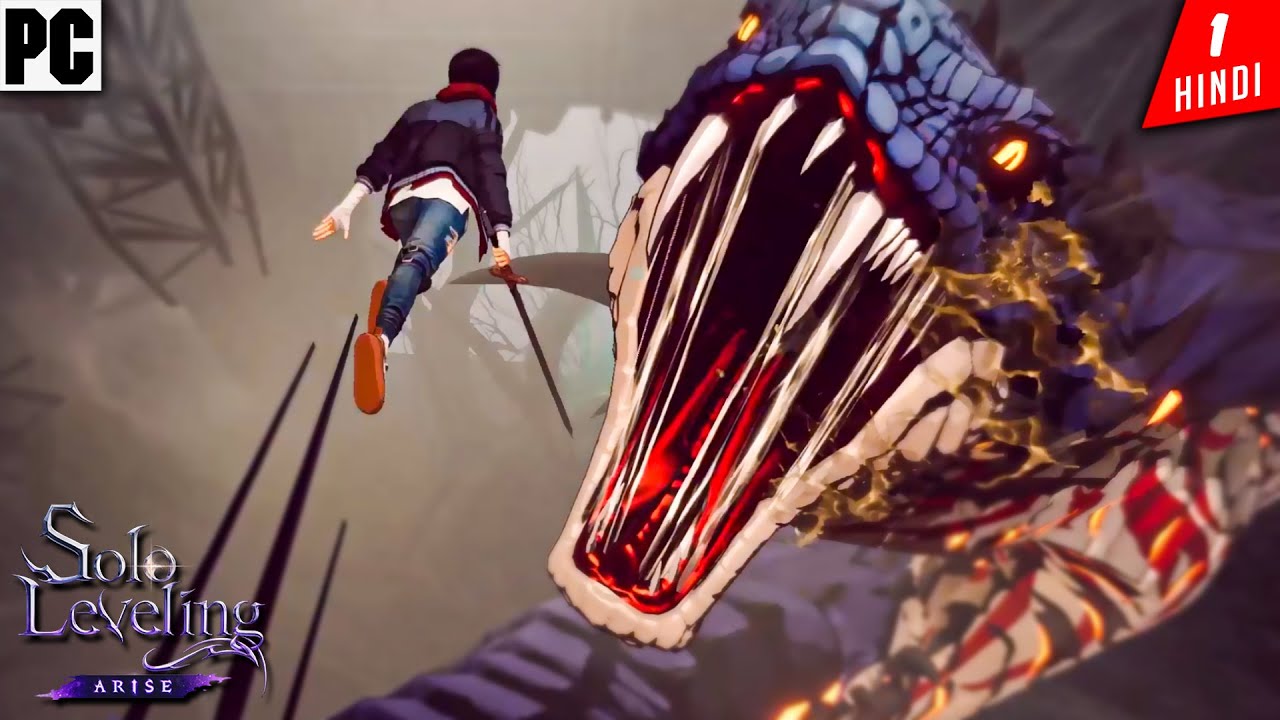 Fight with the Giant Serpent | Solo Leveling Arise Chapter 1 - YouTube