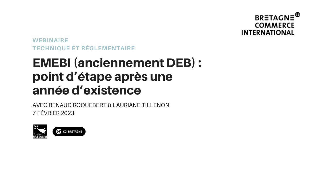 EMEBI (anciennement DEB) : point d’étape après une année d’existence ...