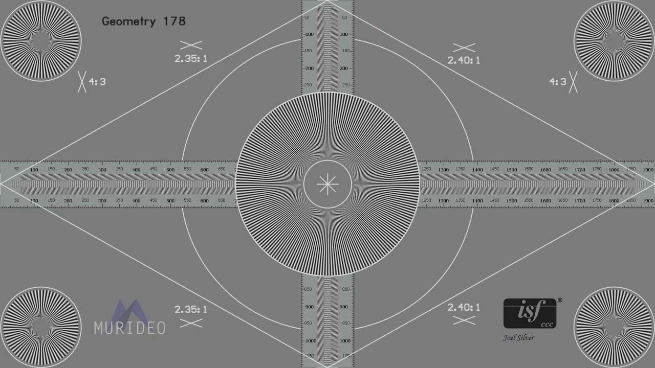 Murideo & ISF Black Level Test Pattern 1080p 60fps - YouTube