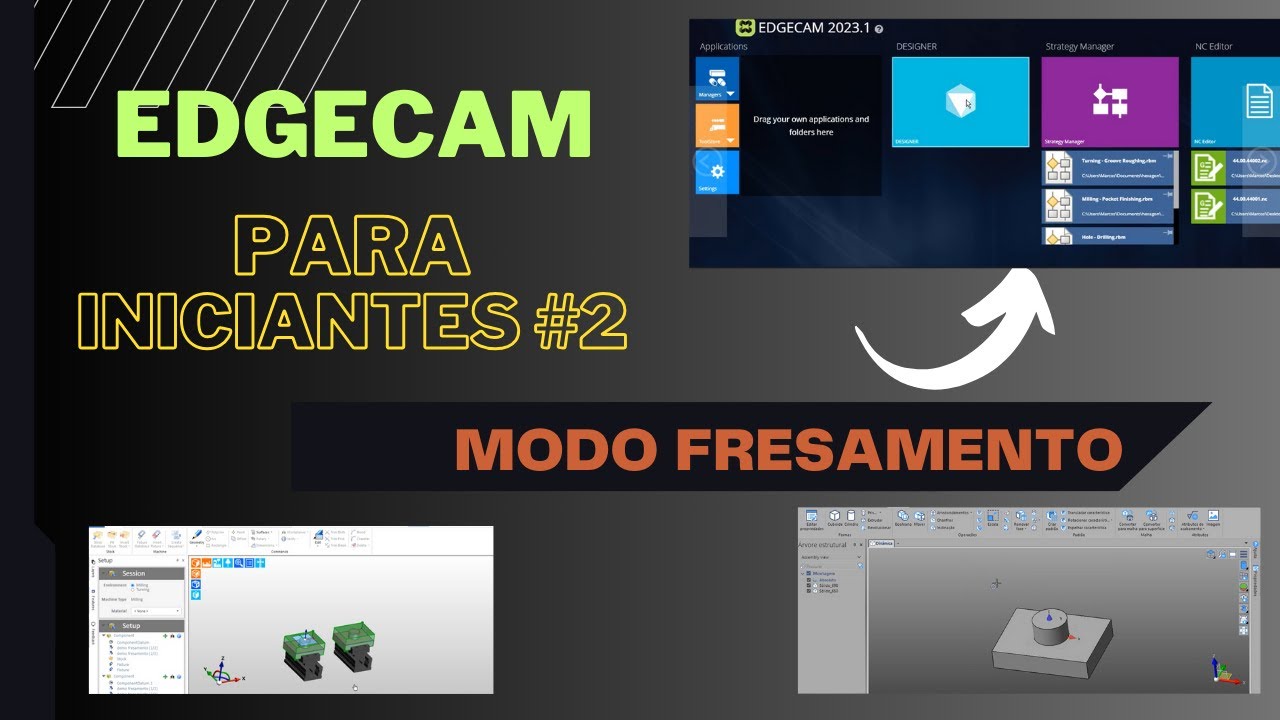 edgecam modo fresamento #2 - YouTube